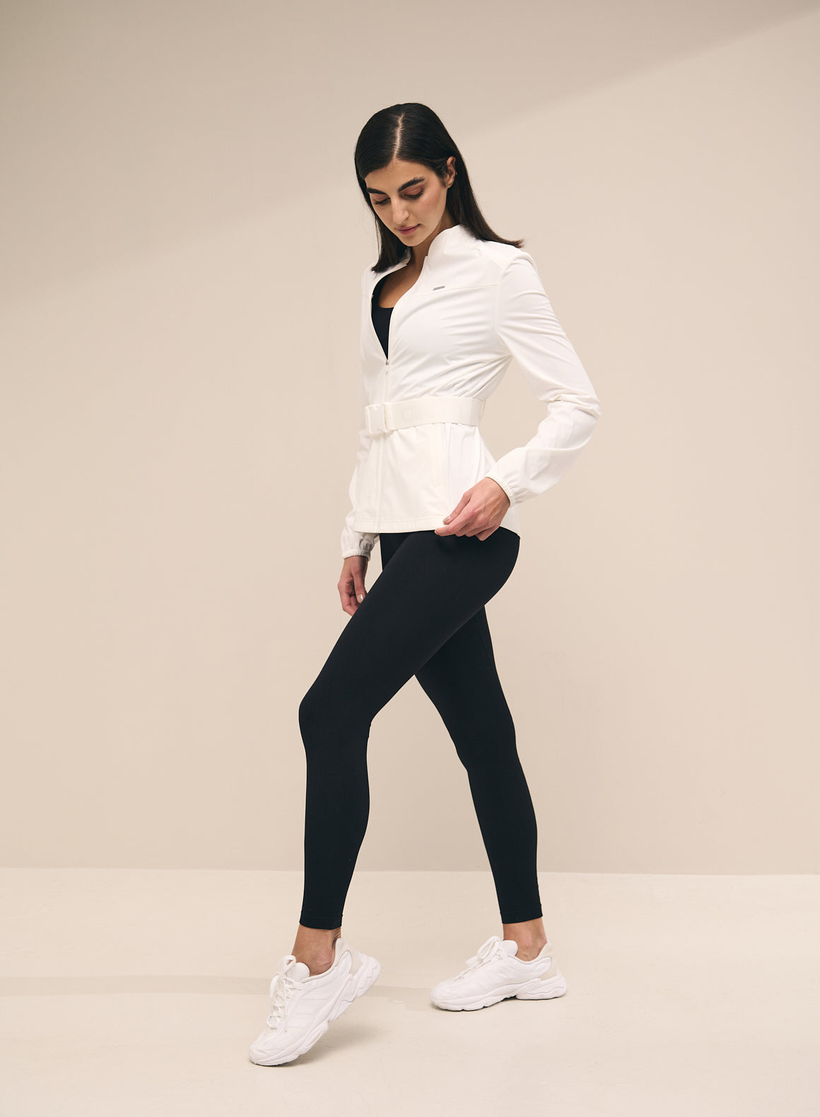 White Softshell 4-Way Stretch Jacket – AIMN NZ