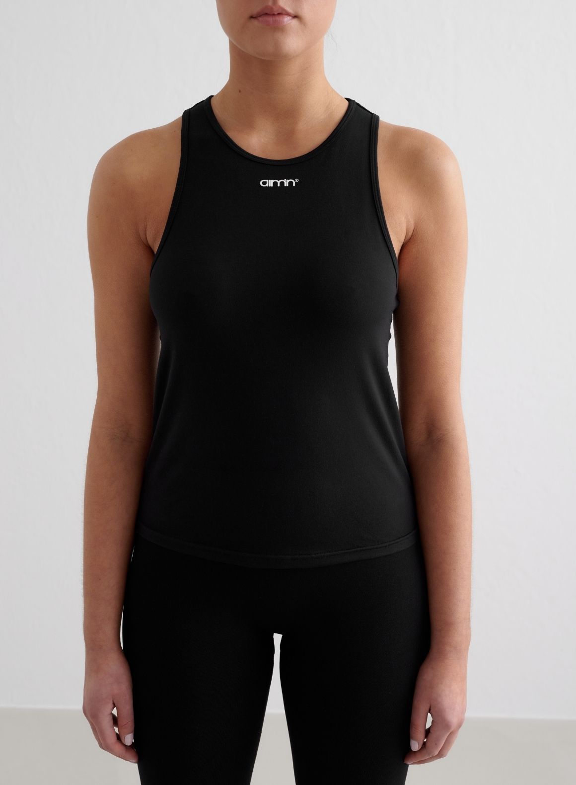 Black Soft Basic Singlet – AIMN NZ